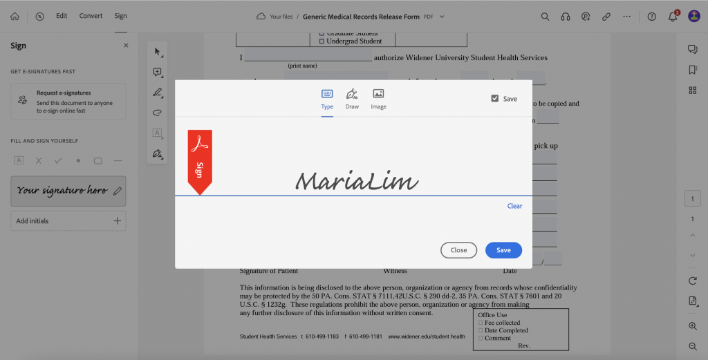 How to Add a Digital Signature to a PDF Document | Fill