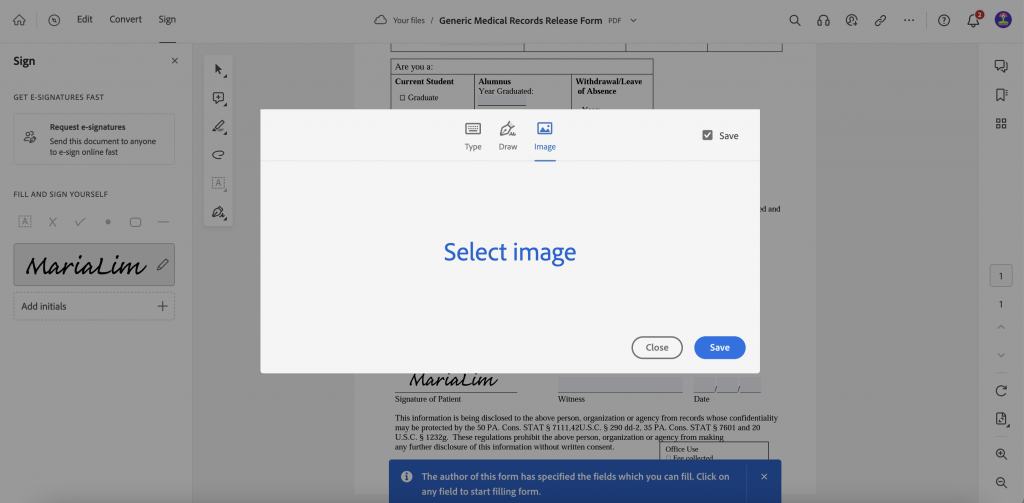 How to Add a Digital Signature to a PDF Document | Fill