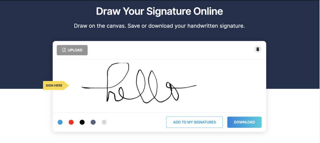 Handwritten Signature Generator Online Free