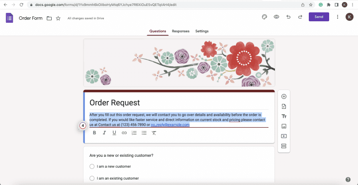 How to Make an Order Form | Fill